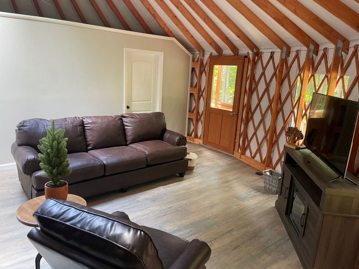Urban Pine Yurt- Hocking Hills Yurts and Cabins by Hocking Hills Yurts ...