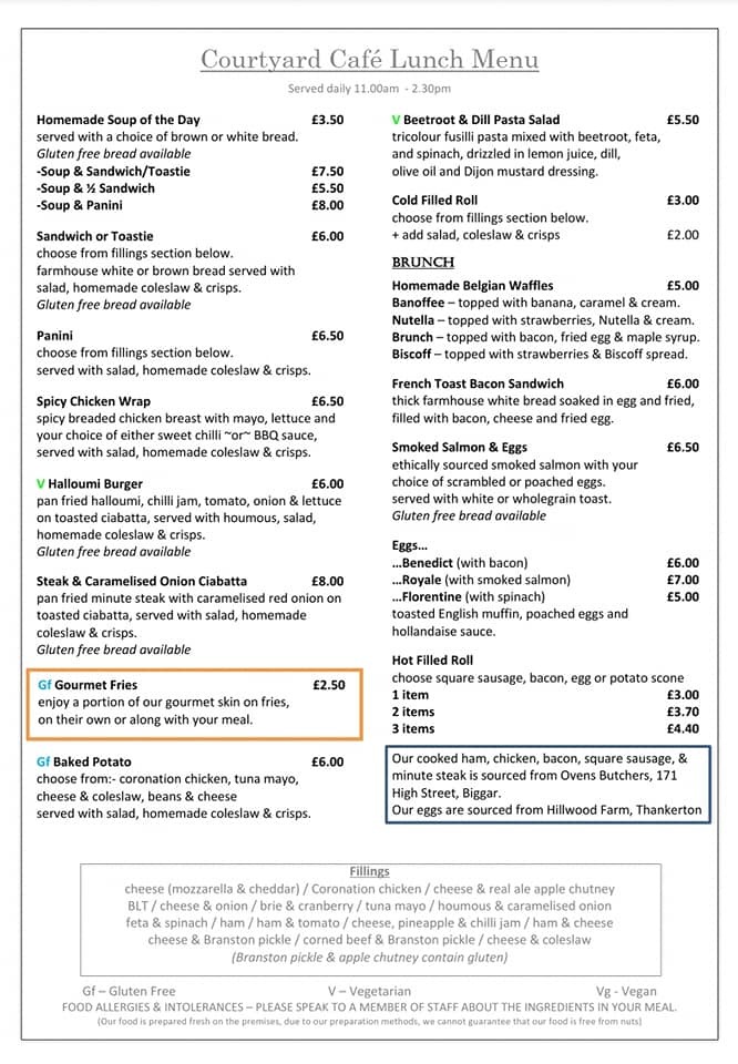 The Kirkstyle Hotel, Biggar | Courtyard Cafe